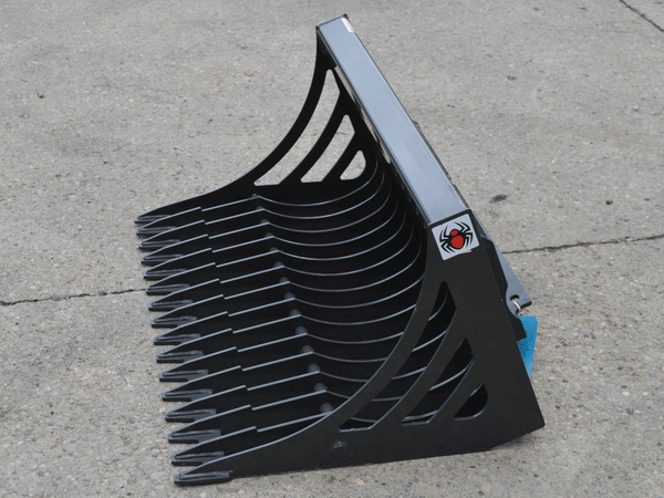 SPIDER Rock Bucket for mini loader - Spider Attachments