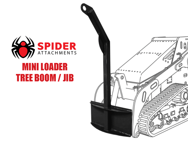 SPIDER TREE BOOM / JIB for mini loader - Spider Attachments