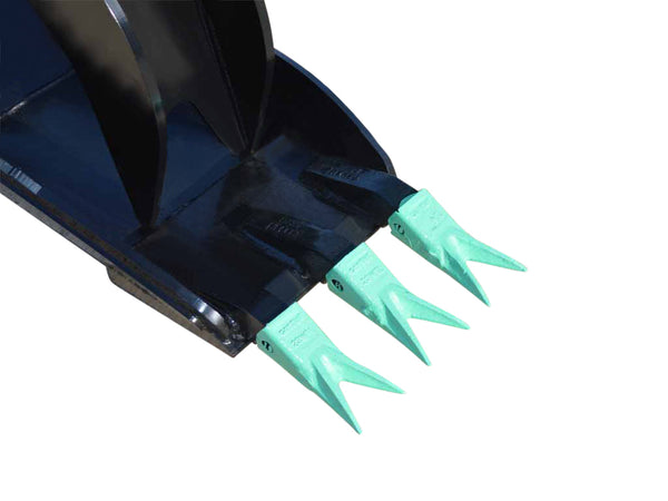 SPIDER EX64G extreme duty stump bucket with grapple for skid steer ...